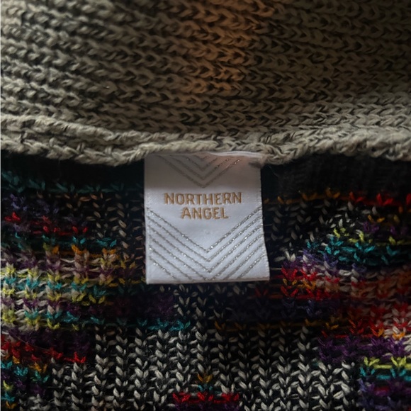 Anthropologie | Sweaters | Northern Angel Boho Aztec Tribal Rainbow ...